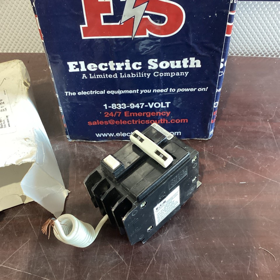 Eaton Quicklag Ground Fault Circuit Breaker QBGFT2020 20 Amp 120/240 ...