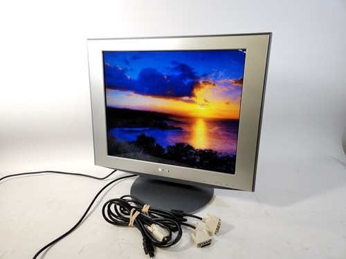 Retro 2000s Monitor Sony SDM-HS94P VGA DVI 19" 1280x1024 Tested Working ...