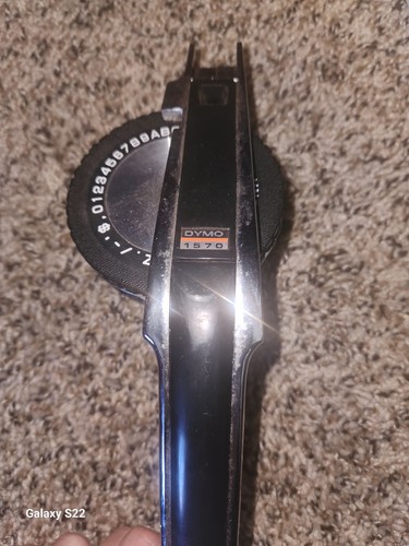 Vintage DYMO 1570 Deluxe Spin Dial Tape Writer Heavy Duty Label Maker ...
