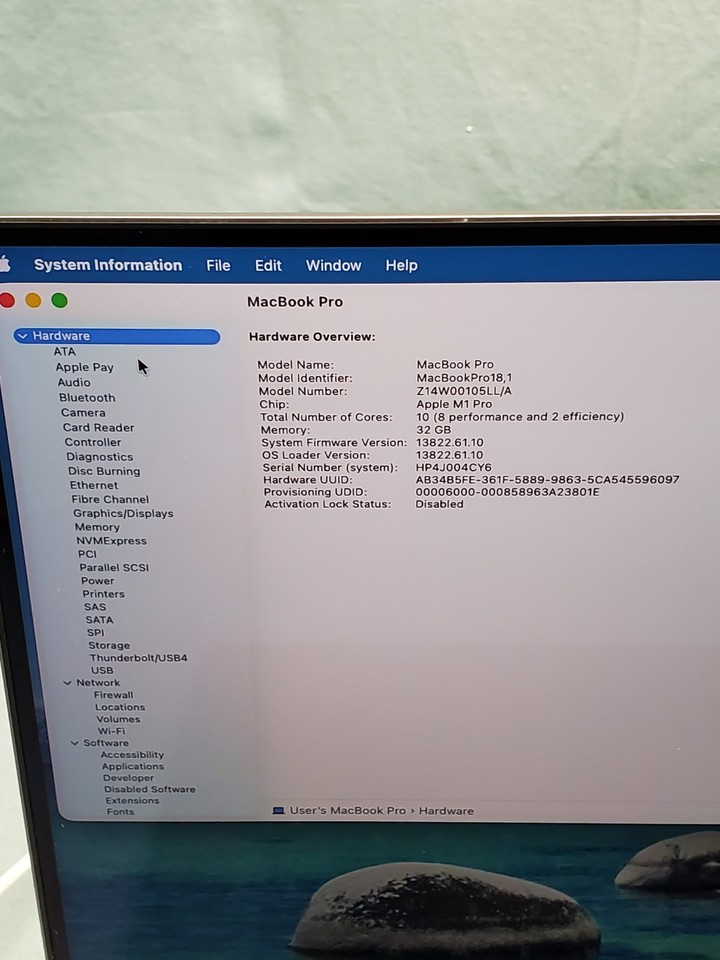 Apple Macbook Pro 16 2021 M1 Pro 10 Core/ 32GB/ 1TB SSD 3456x2234 #2301 ...