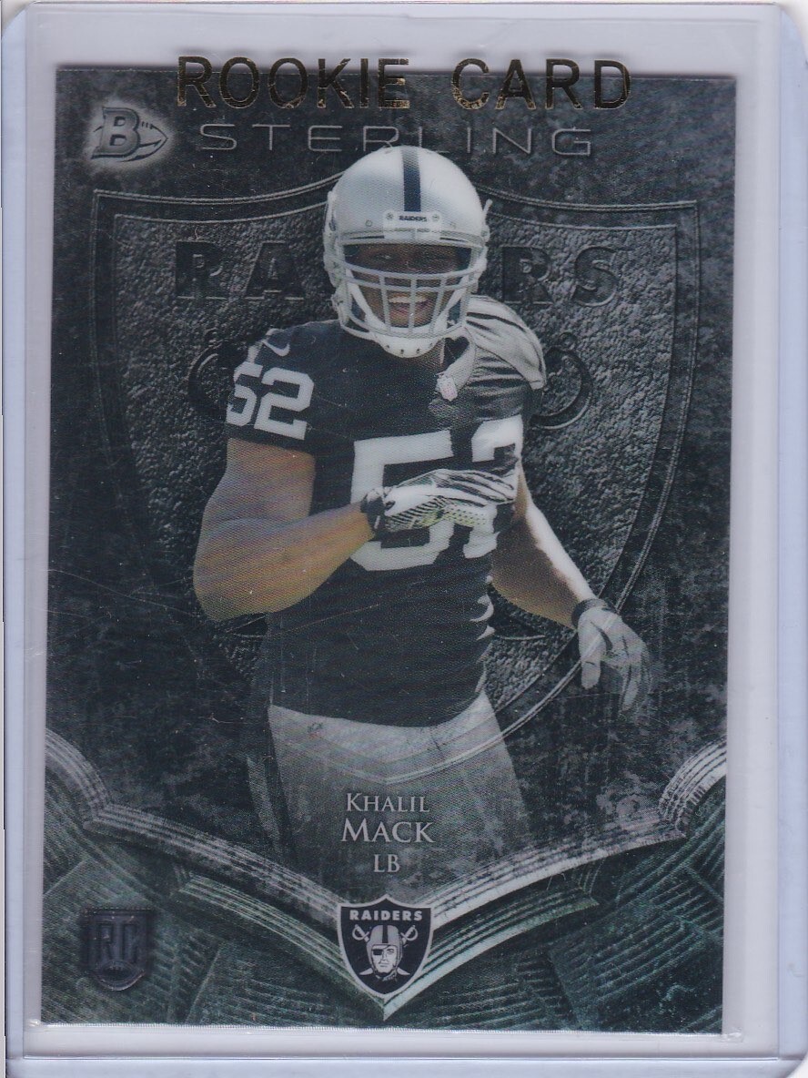 KHALIL MACK ROOKIE CARD 2014 Bowman Sterling Football OAKLAND LAS VEGAS ...