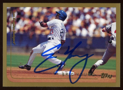 1999 Topps ERIC YOUNG Signed Card autograph AUTO DODGERS ROCKIES CUBS ...