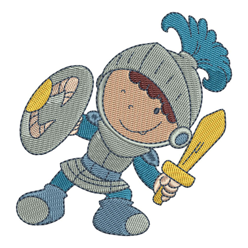 Machine Embroidery Designs -Little Brave Knight(1) - 10 Designs - USB ...