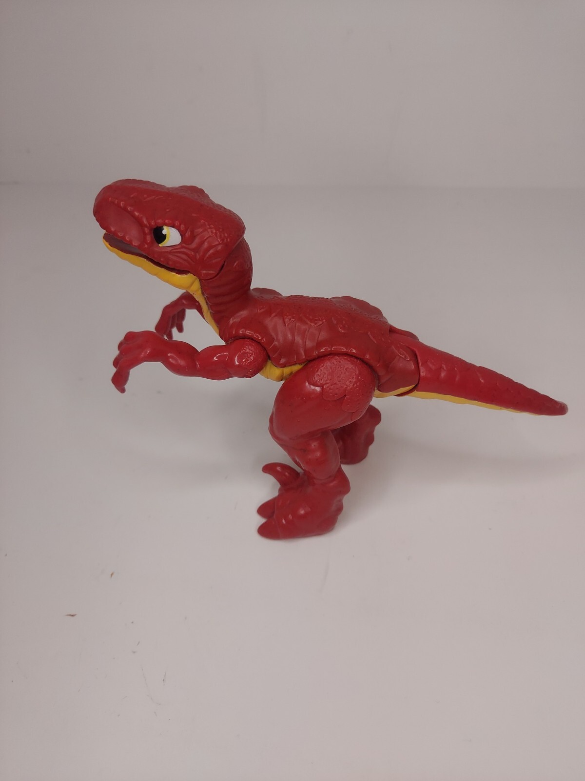 Fisher Price Imaginext - Dinosaurs - Red and Yellow Raptor - 5" | eBay