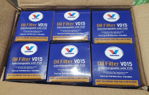 VO-15 VALVOLINE OIL FILTER -BOX OF 6 x 1 OIL FILTERS- SAME AS RYCO Z125 ...