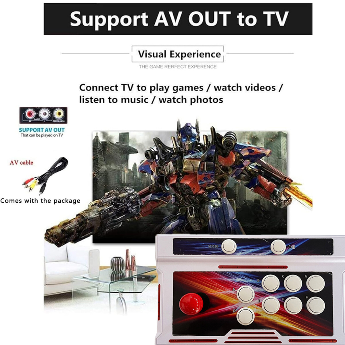 New Pandora Box 26800 in 1 2D&3D Retro Video Games Double Stick Arcade ...