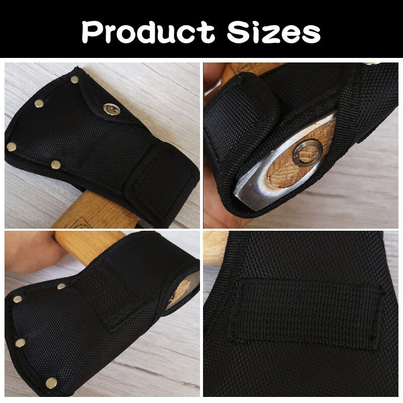 Axe Blade Cover Sheath Head Holster Double Hatchet Protector Snap ...