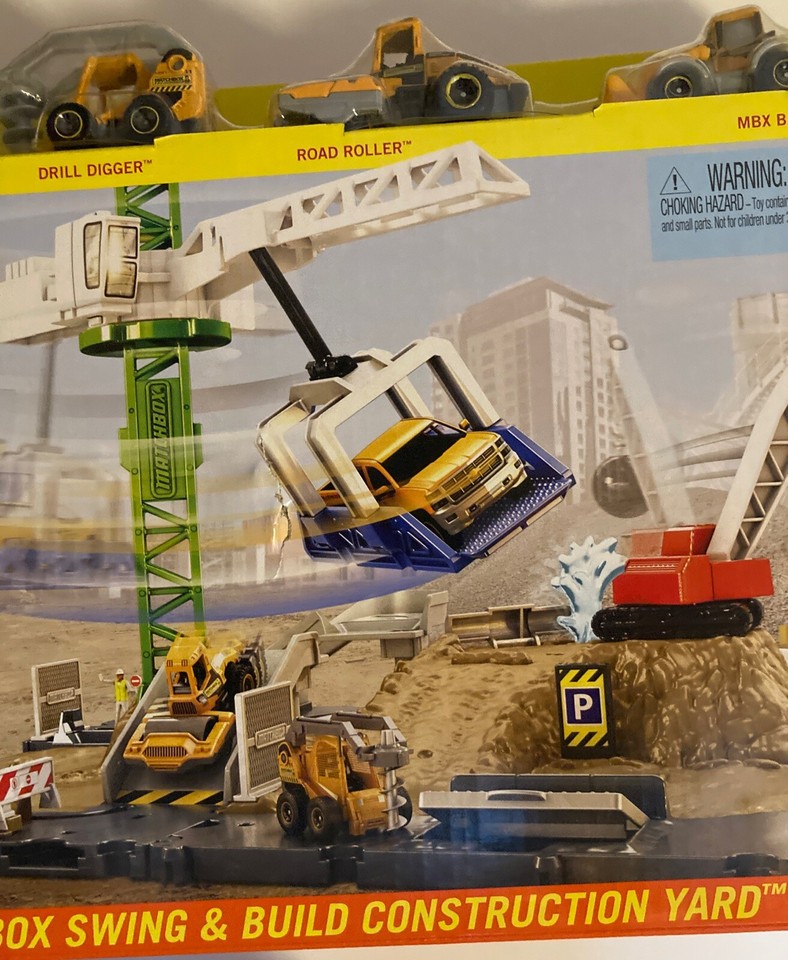 HTF 2024 Matchbox Action Drivers Swing & Build Construction Yard ~ SAME ...