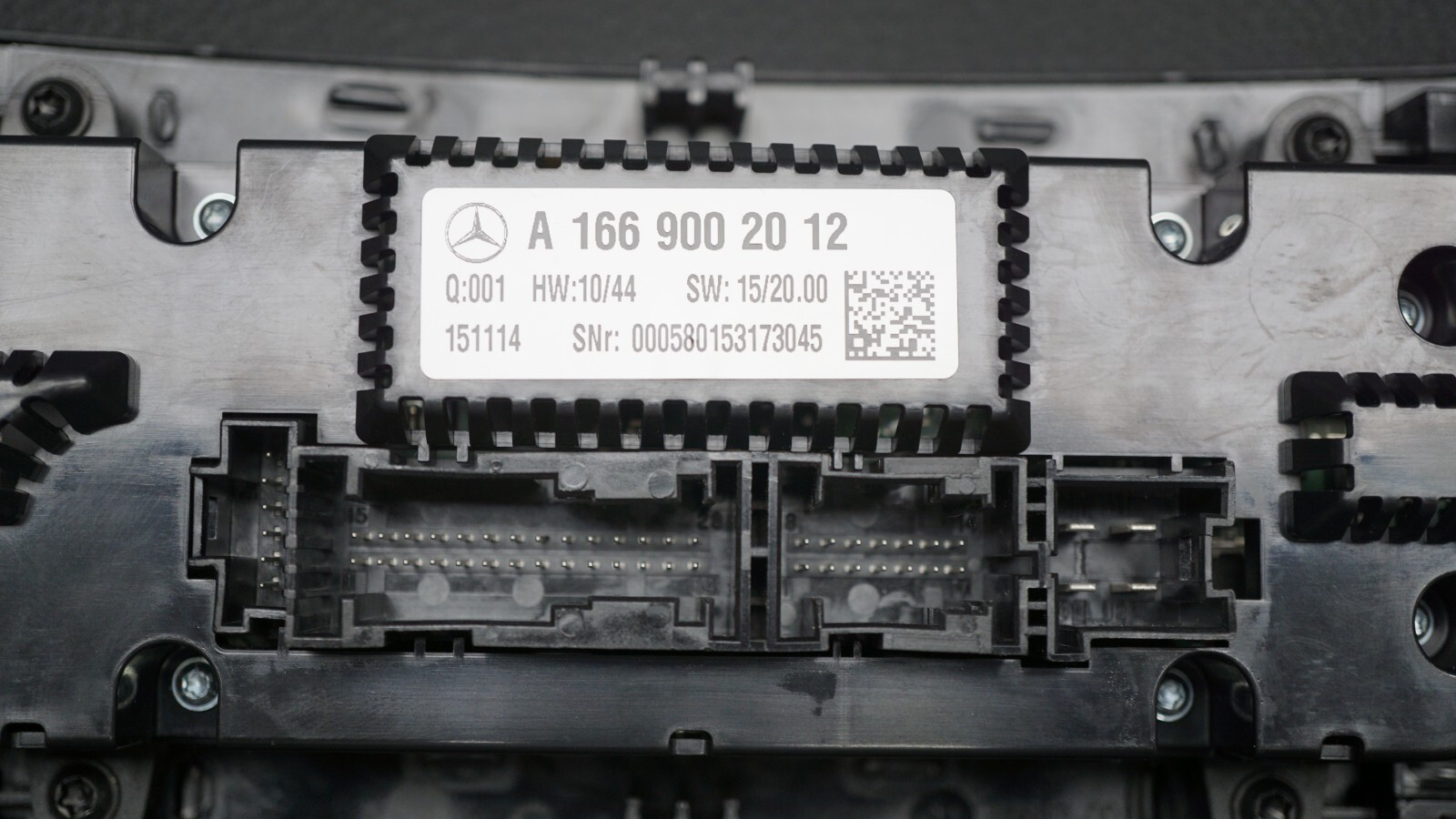 OEM MERCEDES BENZ W166 AC PANEL BLACK 3-ZONE EU ECE A1669002012 ...