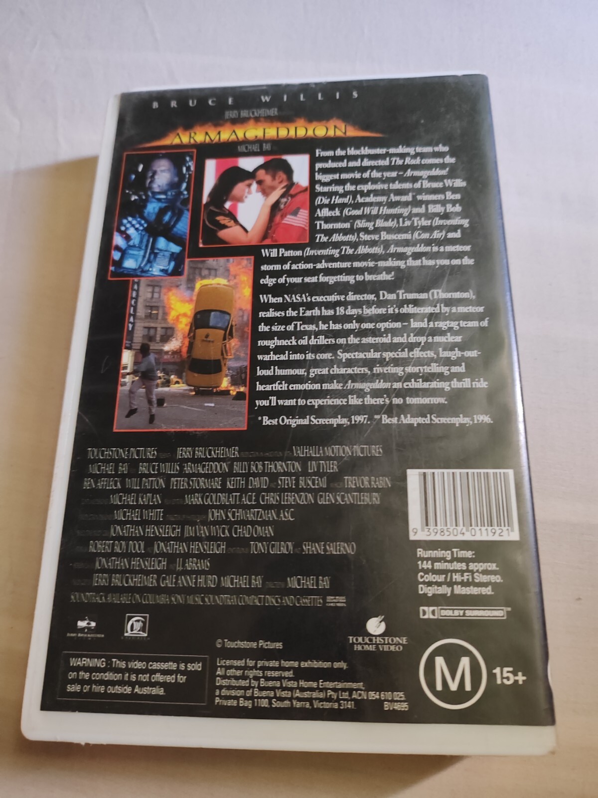 ARMAGEDDON - 1998 VHS Movie - Bruce Willis & Ben AfFleck (Box EX-Rental ...