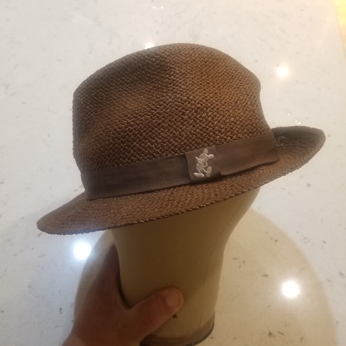 Walt Disney World Disneyland Resort Brown Mickey Mouse Straw Fedora Hat ...