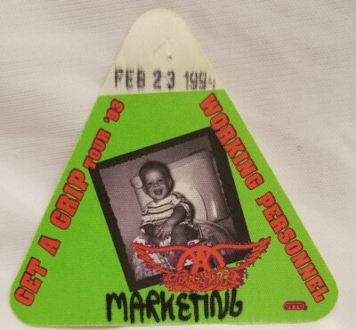 AEROSMITH - VINTAGE ORIGINAL 1994 GET A GRIP CLOTH TOUR CONCERT ...