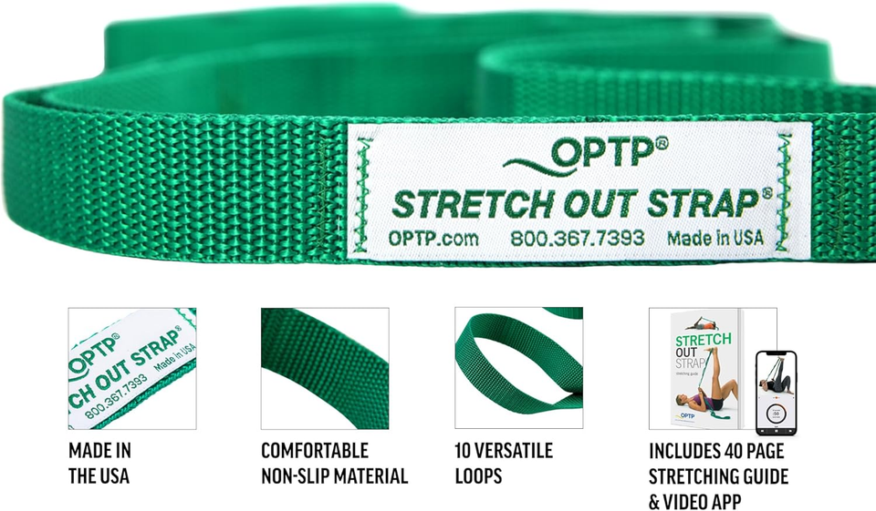 the Original Stretch Out Strap with Exercise Book, USA Made Top Choice ...