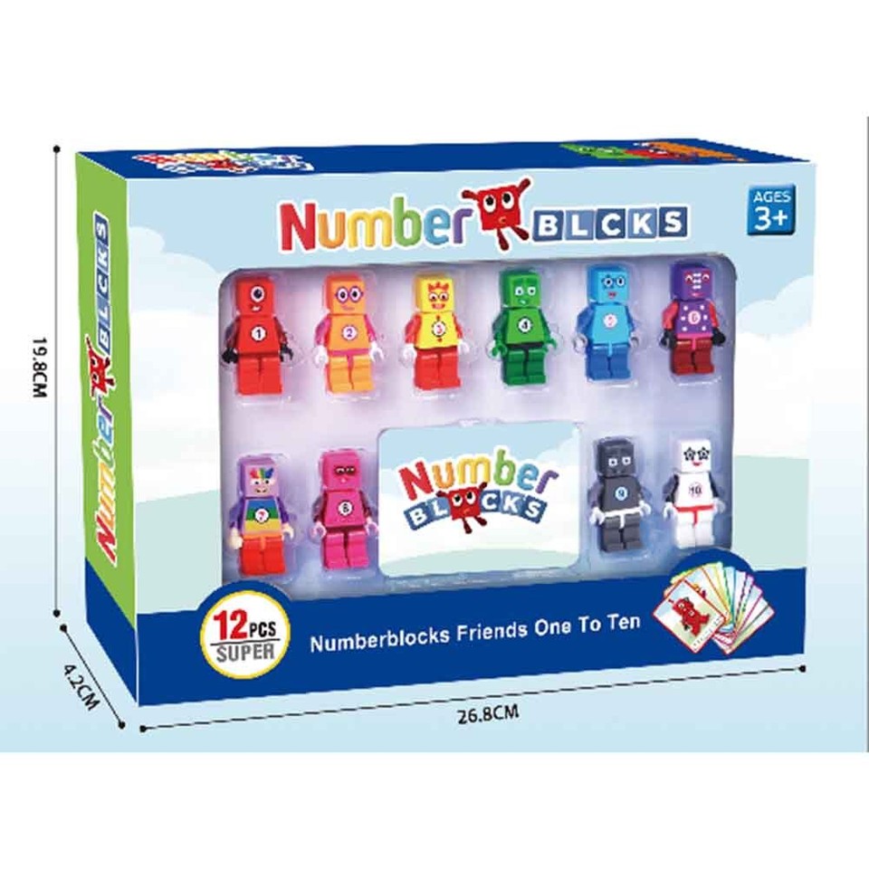 Numberblocks Action Figures Model Building Blocks Toy, DIY Educational ...