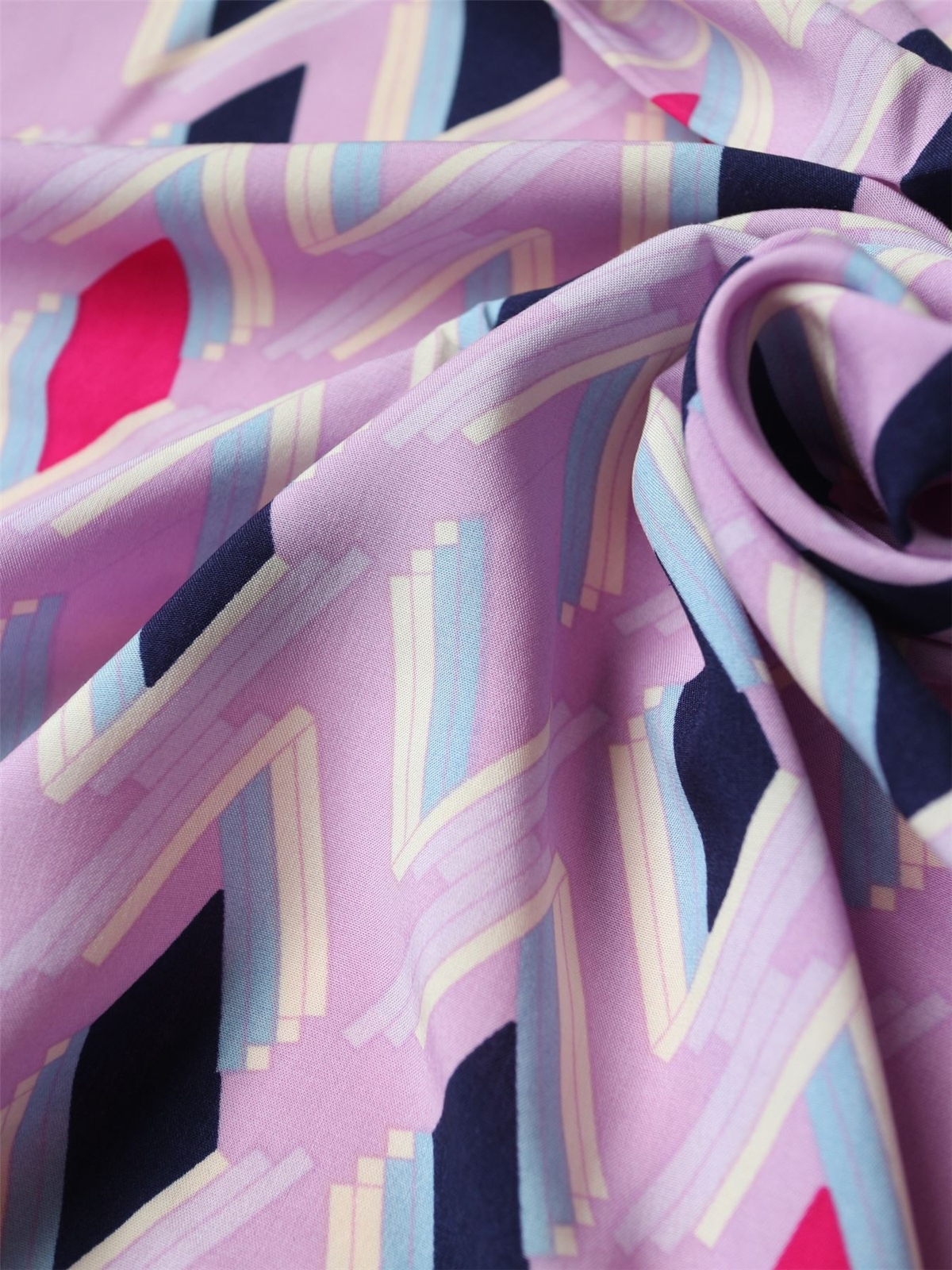 Minerva Viscose Challis Fabric Lilac - per metre | eBay