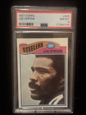 1977 Topps Joe Greene #405 PSA 8 NM-MT * New Slab * Pittsburgh Steelers ...
