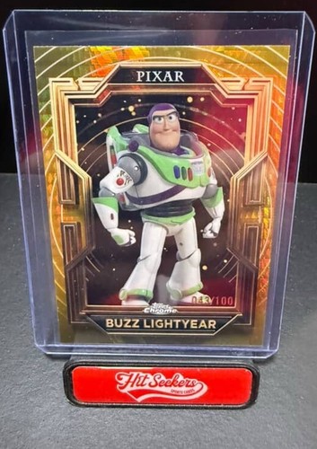 2025 Topps Chrome Pixar Gold Buzz Lightyear Prism Gold Etch /100 SSP | eBay
