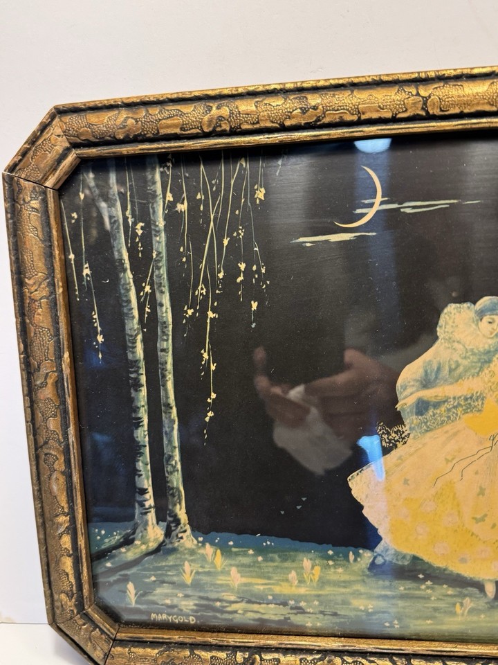 Vintage Art Deco Tsanya A Love Melody Framed Art Print Marion Crowe | eBay