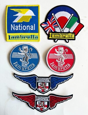 Lambretta National Various - Embroidered - Iron or Sew On | eBay UK