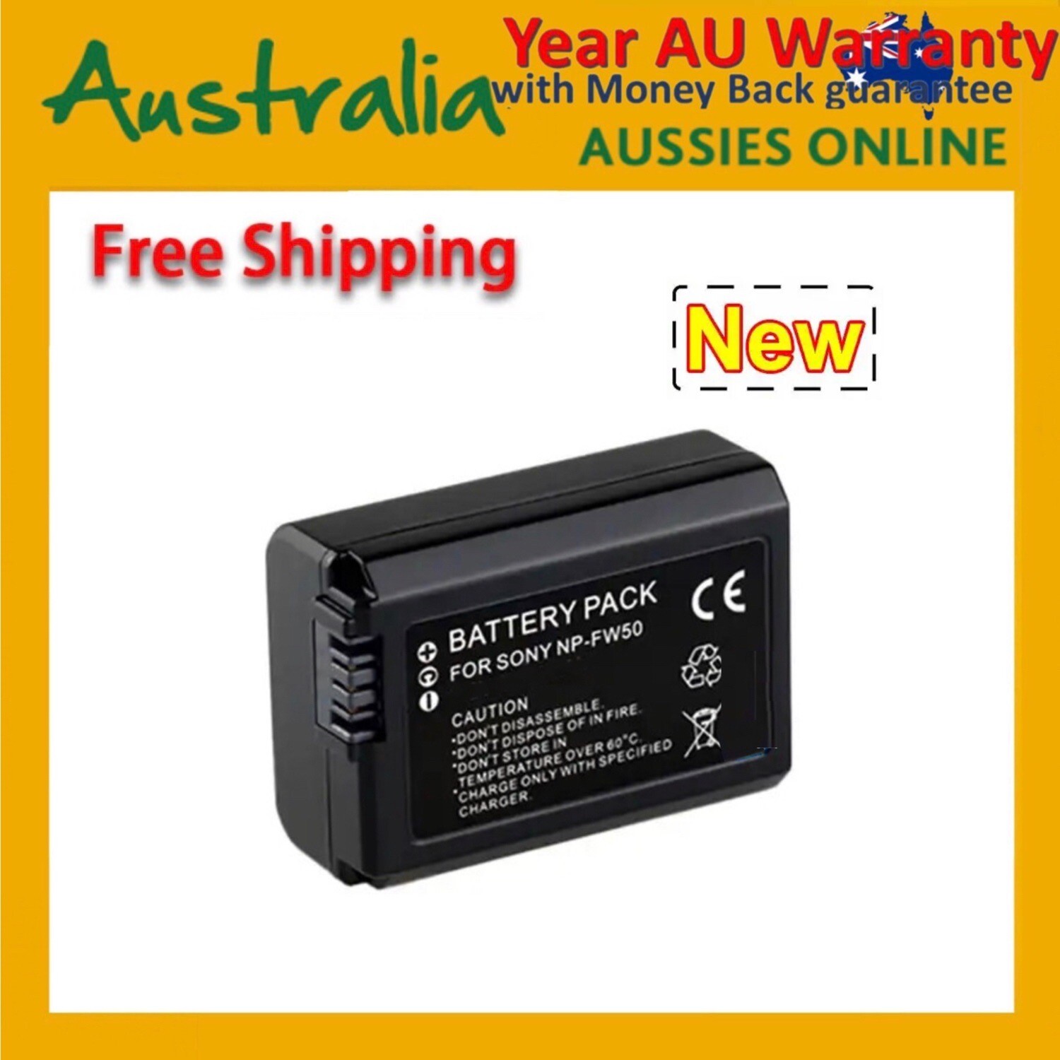 2800mAh NP-FW50 NPFW50 Battery for Sony Alpha A560 SLT NEX-3 NEX-5 NEX ...