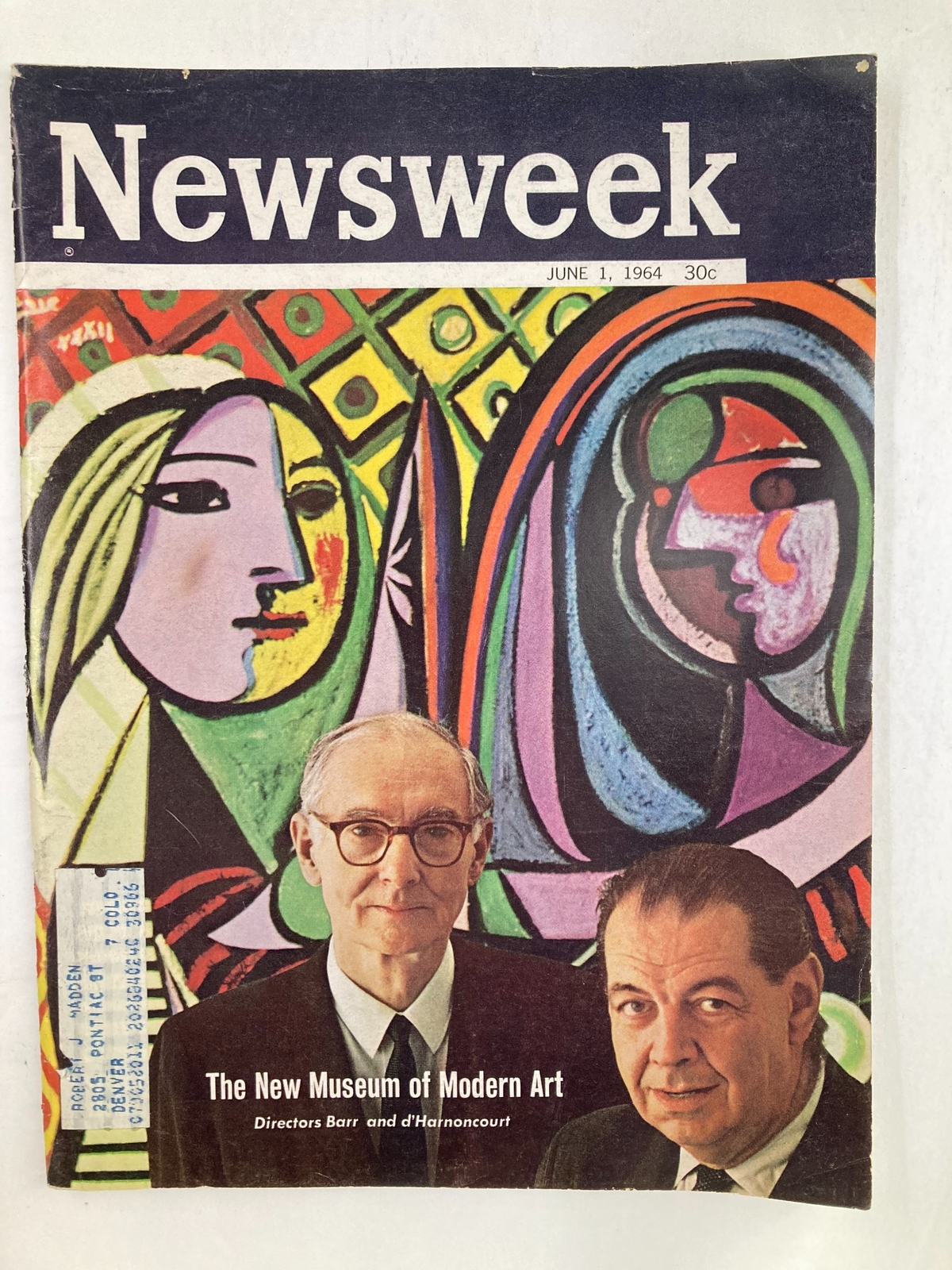 VTG Newsweek Magazine June 1 1964 Directors Barr and d'Harnoncourt | eBay