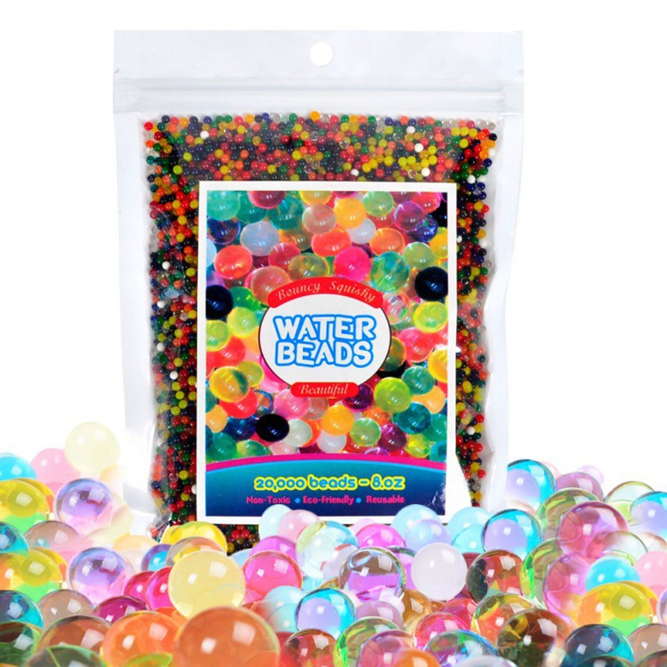 500pcs Rainbow Mix Water Beads for Vases, Water Gel Beads, Floating ...