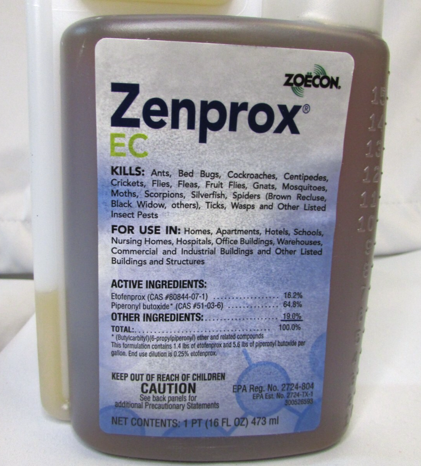 Zenprox EC Insecticide Broadspectrum Insect Control 16 fl oz by Zoecon ...