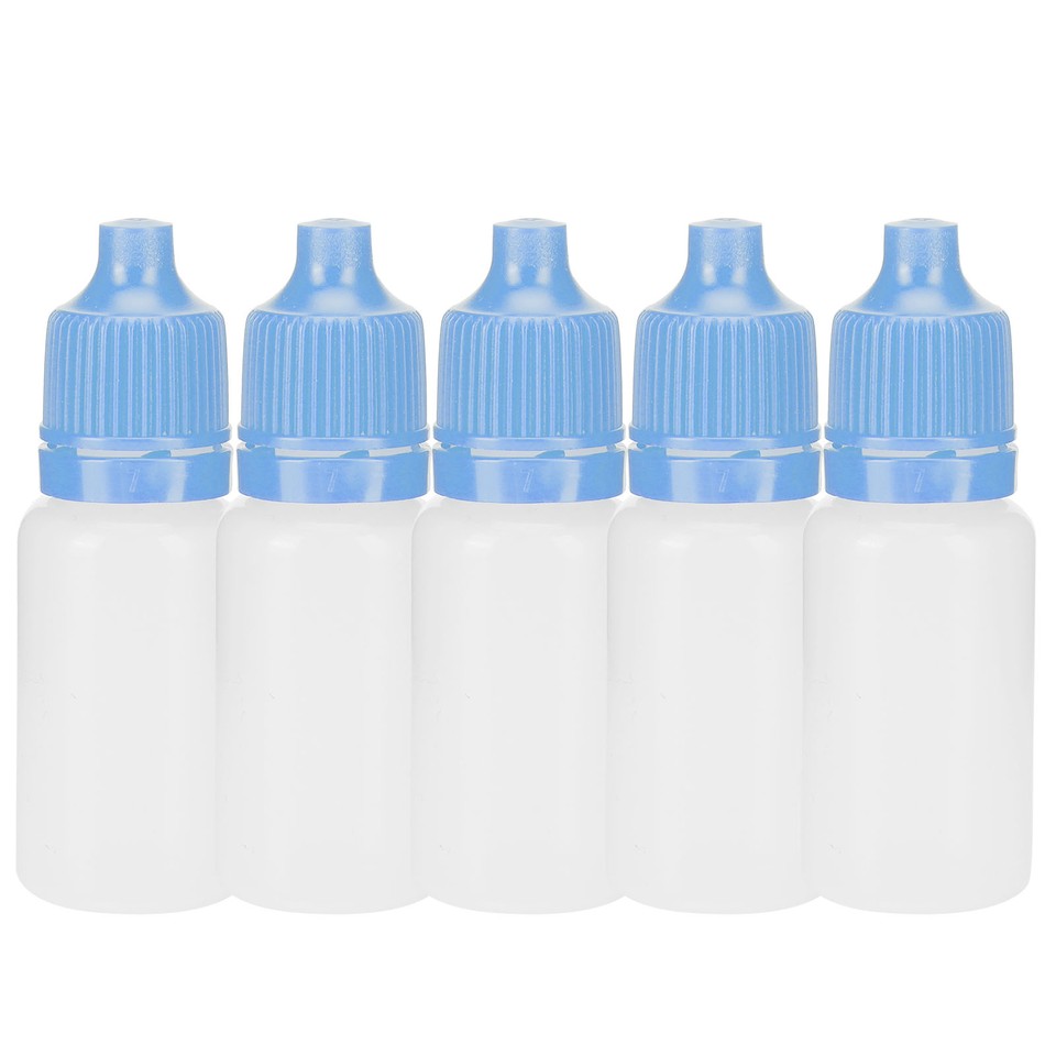 Bleu 50Pcs 10ml Eye Liquid Bottle Portable Squeezable Empty Eye Drops ...