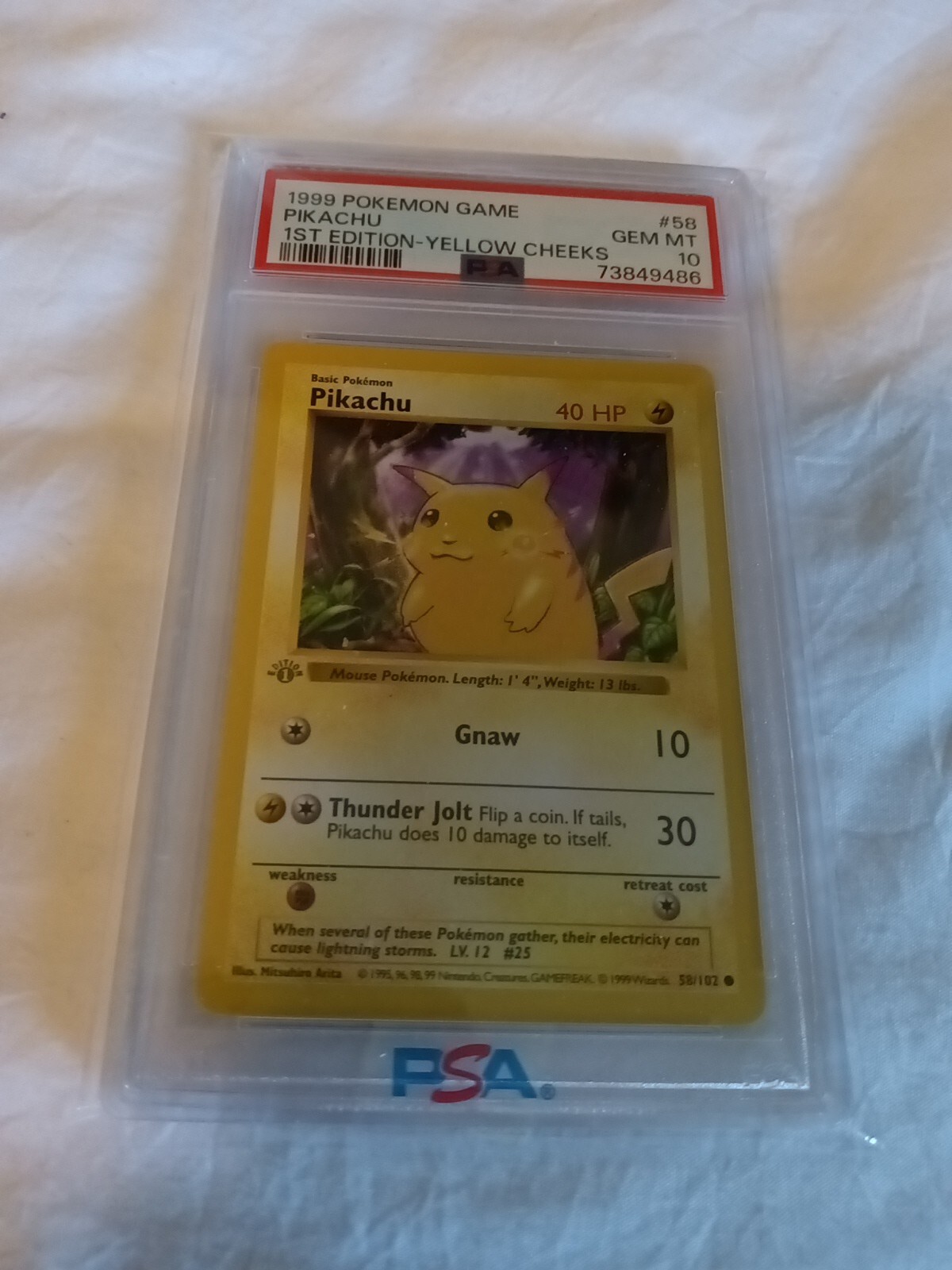 Pikachu 1999 Pokemon Game #58 1st Edition (Yellow Cheeks) Price Guide ...