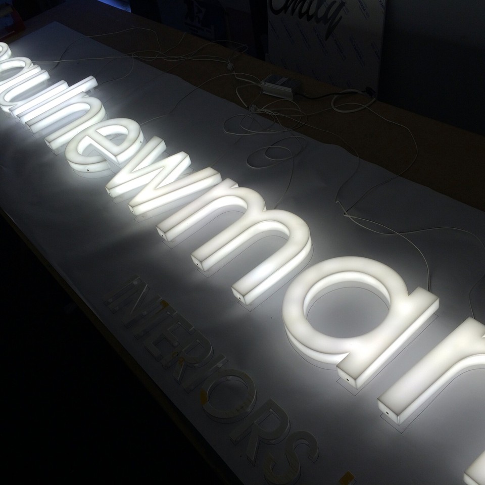 ILLUMINATED BUILT UP ACRYLIC 3D LETTERS & SHAPES ANY SIZE OR FONT SHOP ...