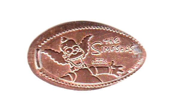 Elongated Penny "The Simpsons-Krusty the Clown" Universal Studios ...