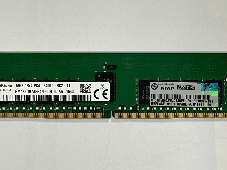 HP 16GB DDR4-2400 RDIMM 805349-B21 819411-001 809082-091 HPE Server ...