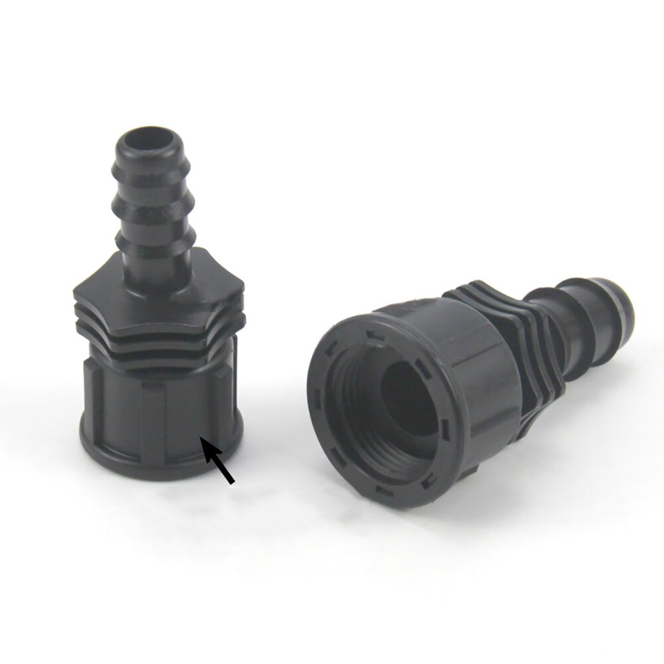 Hosetail Connector Fitting Barbed Female Threaded Plastic Pond Hose ...