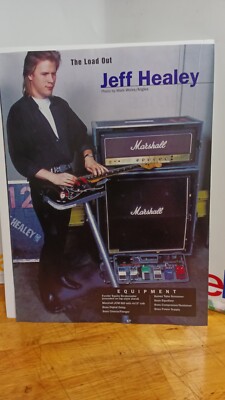 JEFF HEALEY "THE LOAD OUT" GUITAR RIG 1995 ORIGINAL MAGAZINE FEATURE ...