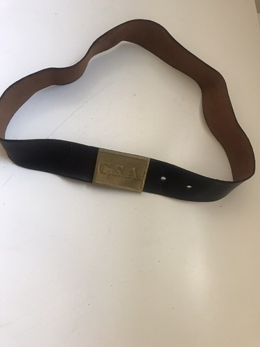 Antique VINTAGE CIVIL WAR U.S CONFEDERATE CSA BELT WİTH PLATE ON BELT ...
