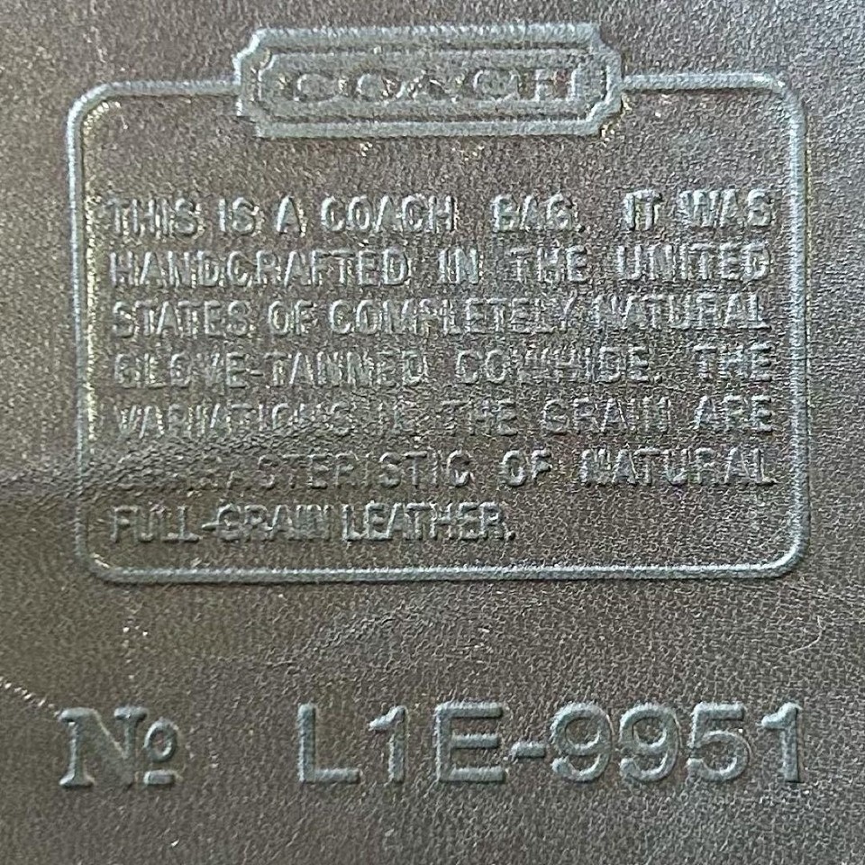 VINTAGE COACH PATRICIA LEGACY Brown Leather Crossbody Shoulder Bag 9951 ...