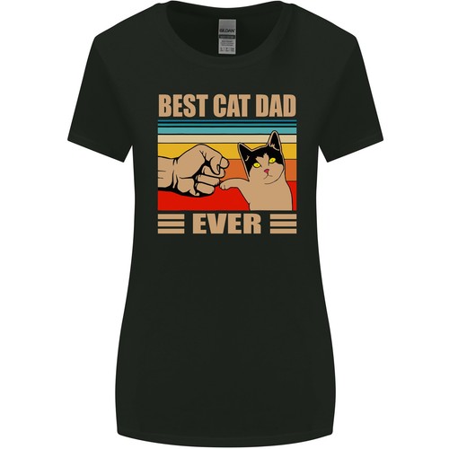 Best Cat Dad Ever Funny Father's Day Plus Size T-Shirt | eBay