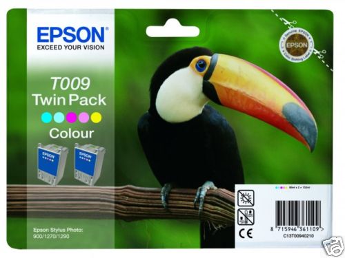2x CARTOUCHE EPSON T009 100% NEUVE ++ CADEAUX / t007 t008 toucan d ...
