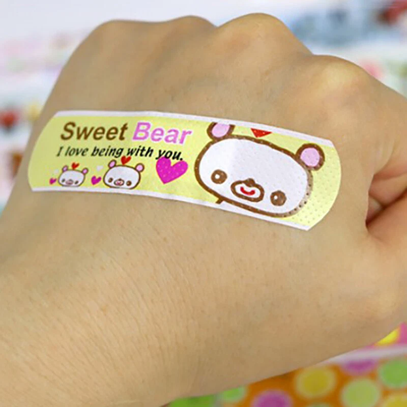 Cartoon Band Aid On Finger