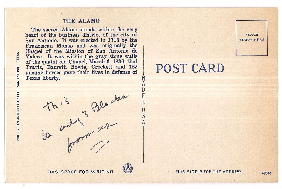 Flags and Flowers THE ALAMO COURTYARD San Antonio Texas Postcard TX ...