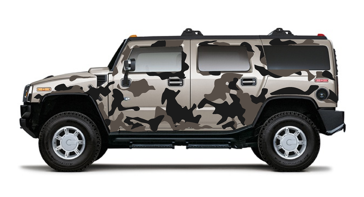 Hummer H2 Tattoos Hummer H2 Vinyl Wall Art Sticker Blue | Desertcart
