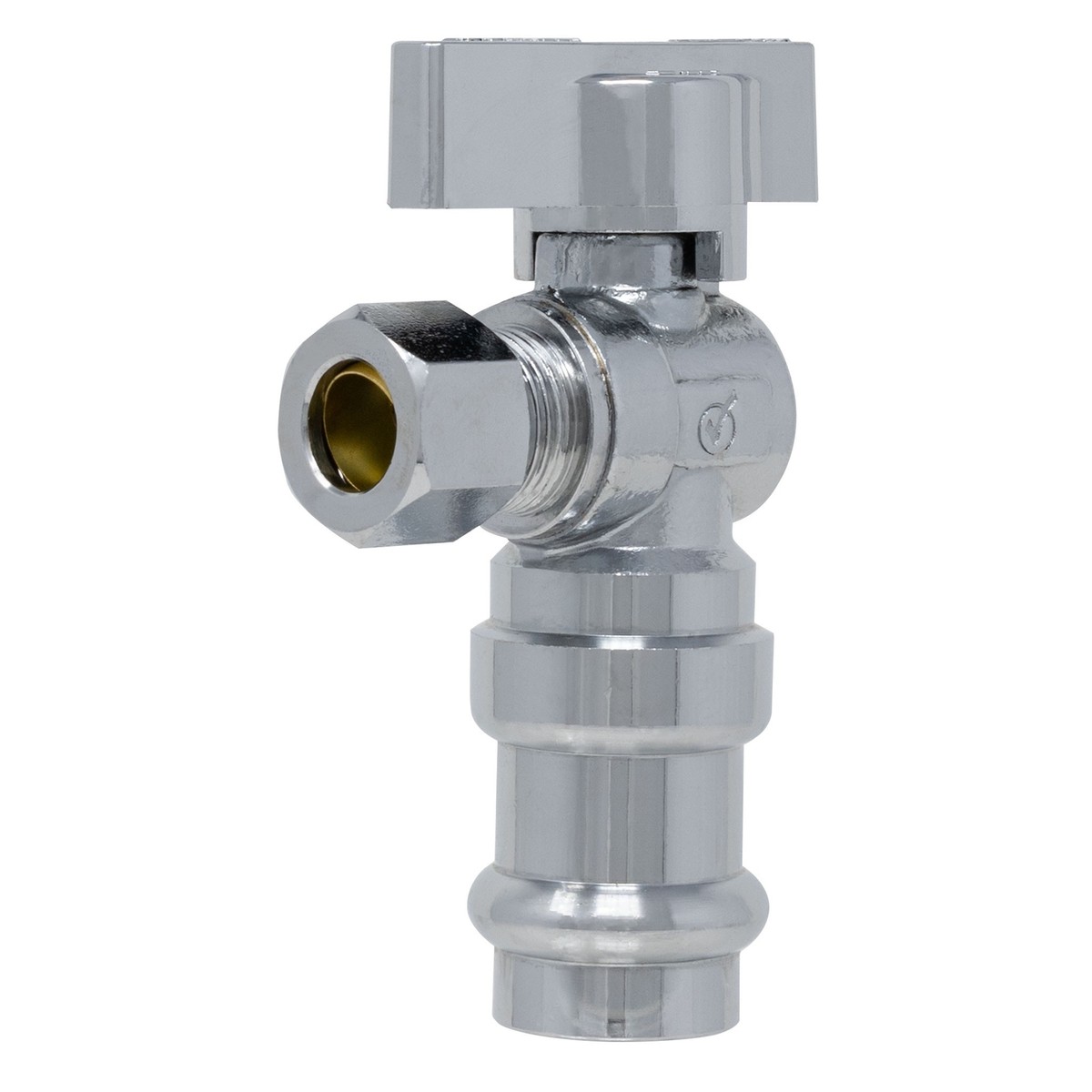 PEX Copper CPVC Fittings WiseWater 1/4 Turn Push Fit Angle Stop Valves ...