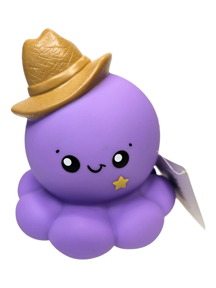 Big Rubber Octopus (5-6" Tall) Fun Bath Toy and Carnival Game Prize ...