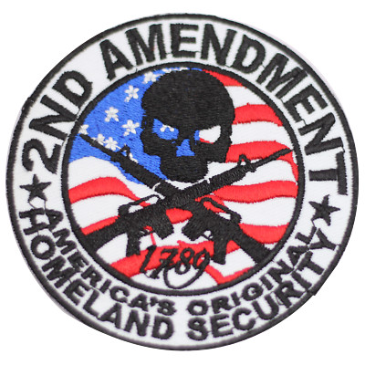 2nd Amendment America's original Homeland Iron on Sew on Patch Badge ...