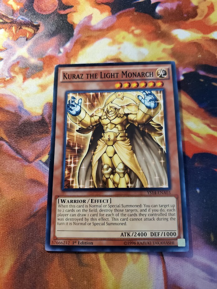 Yugioh - Kuraz the Light Monarch YS14-ENA03 VLP 1st ed Common | eBay