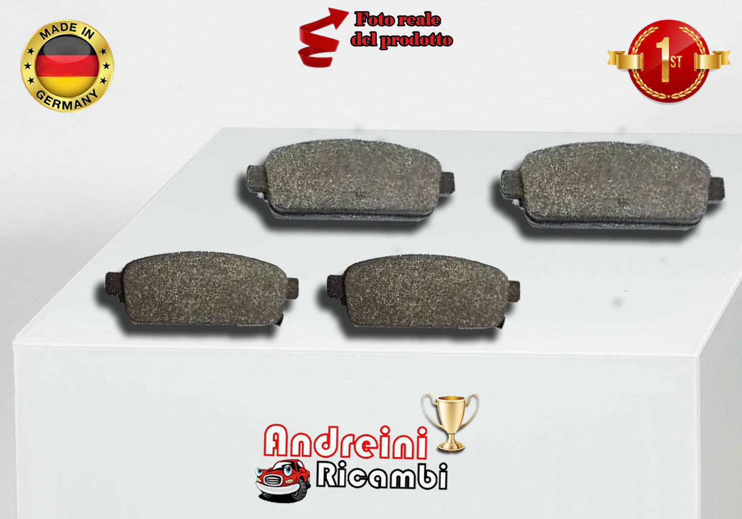 KIT 4 PASTICCHE FRENI POSTERIORI xCHEVROLET ORLANDO 1.4 103KW DAL 2012 ...