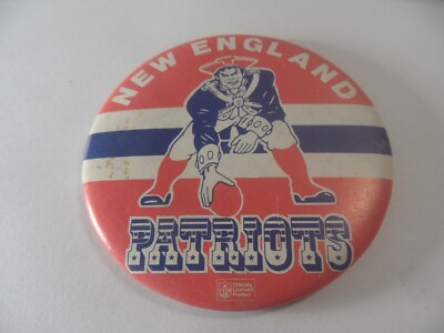 7A-16 VINTAGE 1970'S NEW ENGLAND PATRIOTS NFL FOOTBALL TEAM PINBACK ...