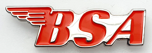 BSA motorcycles, red script lapel/hat pin badge B030204 | eBay