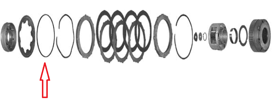 Cushion Spacer, Rear Clutch Chrysler A518/A727/A618 TF8 1990-Up. 22601E ...