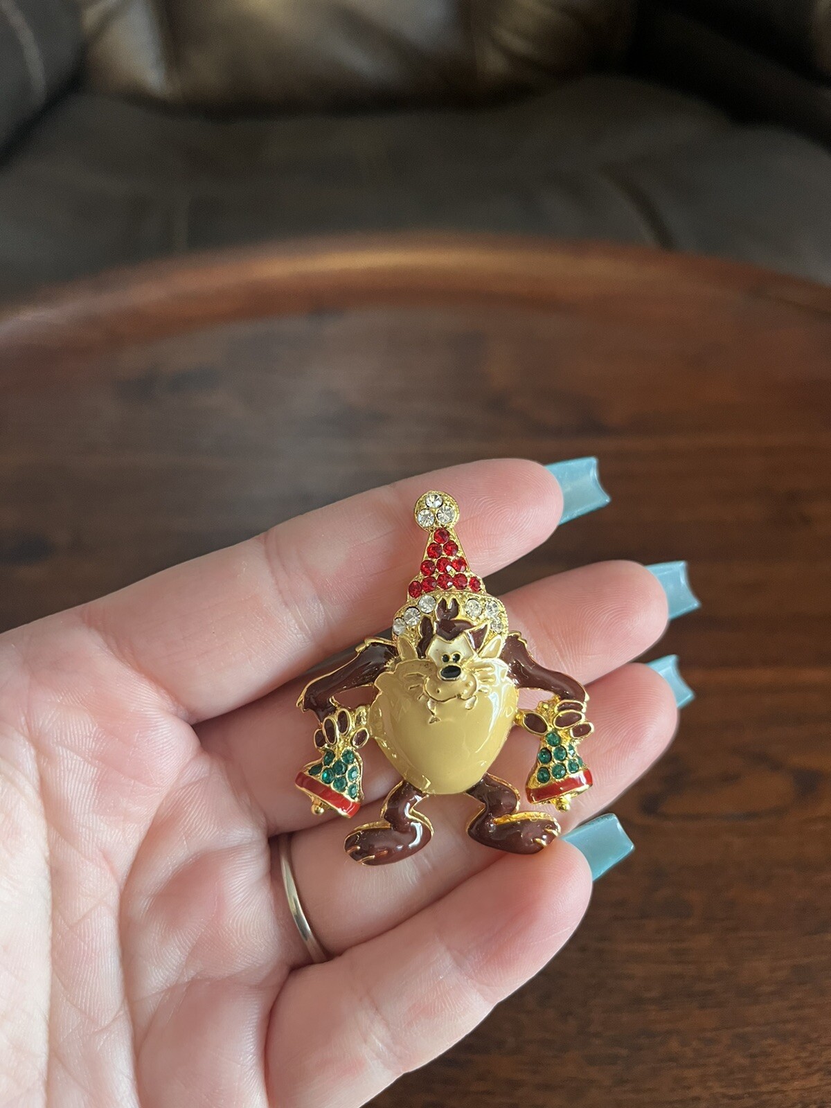 taz Tasmanian devil Christmas Tree Pin Brooch Jewels … - Gem